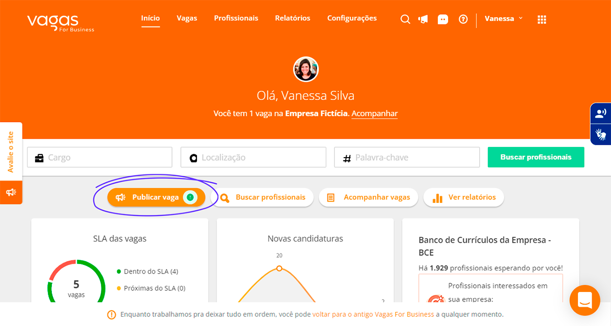 Publicar vagas para pessoas com deficiência - PCD