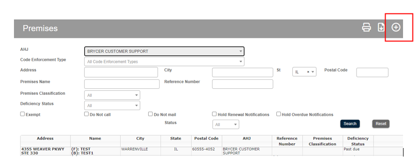 How To Create a New Premises