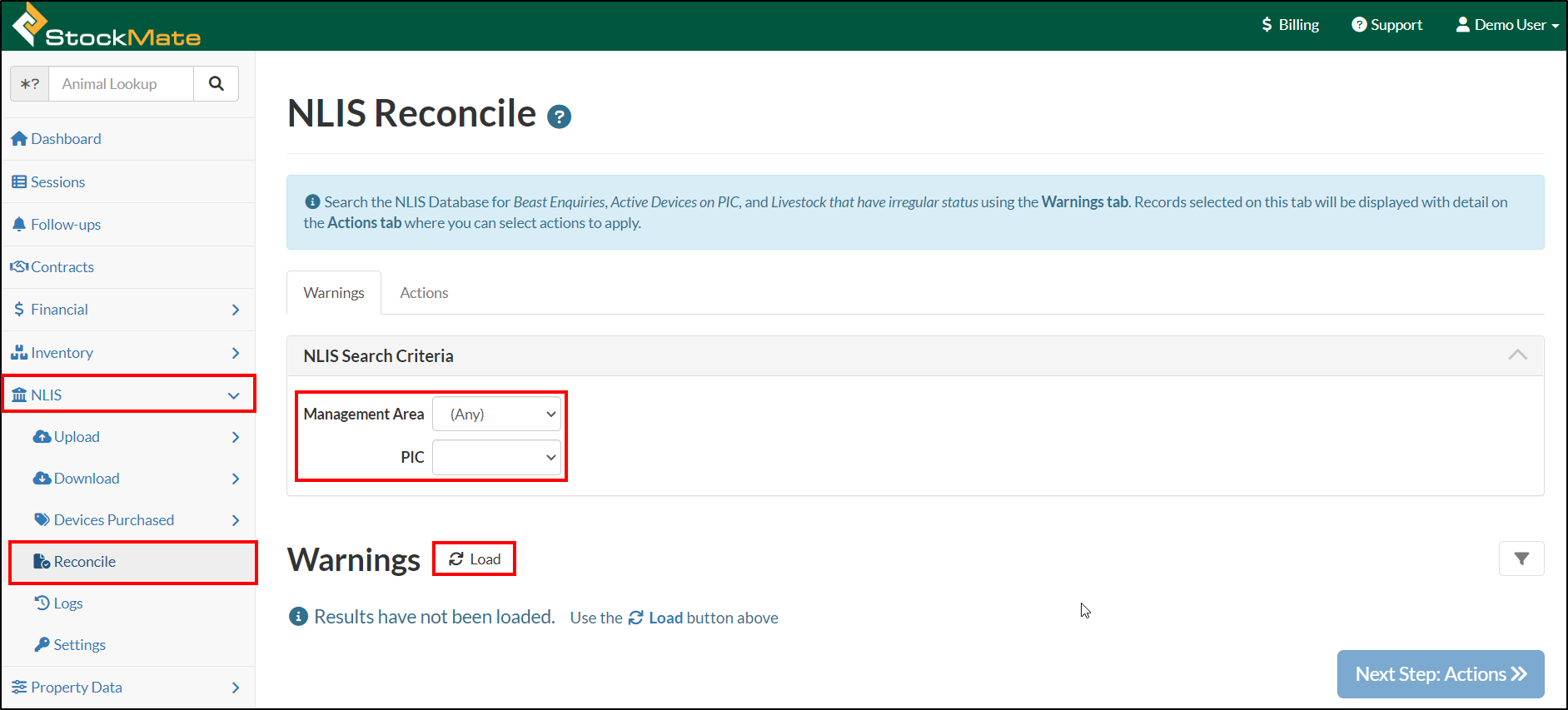 Reconcile StockMate and NLIS Data
