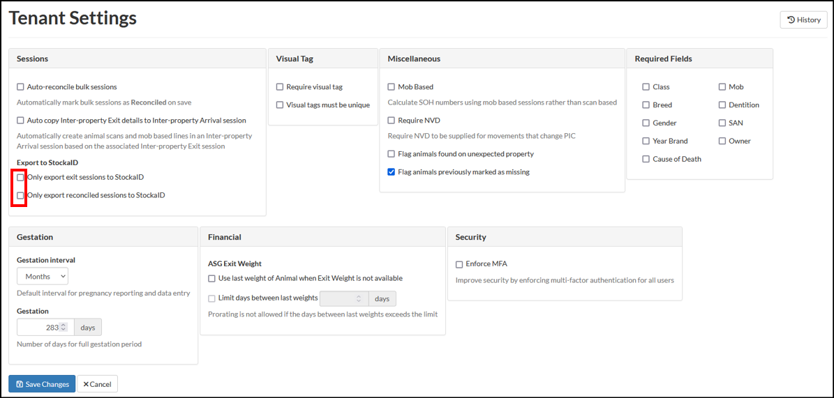 CSV Export to StockaID