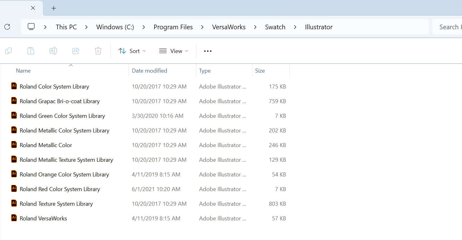 Roland DGA - How to Set Up Roland Swatch Libraries in Adobe Illustrator