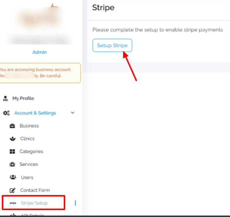 Instructions For Stripe Setup