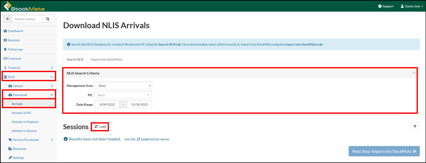 Downloading from the NLIS database to StockMate