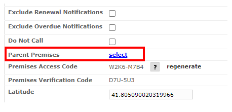 How to Assign Parent- Child Relationships to Existing Premises