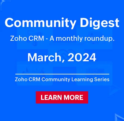 Zoho Community | Connect, network, and share on Zoho Forums
