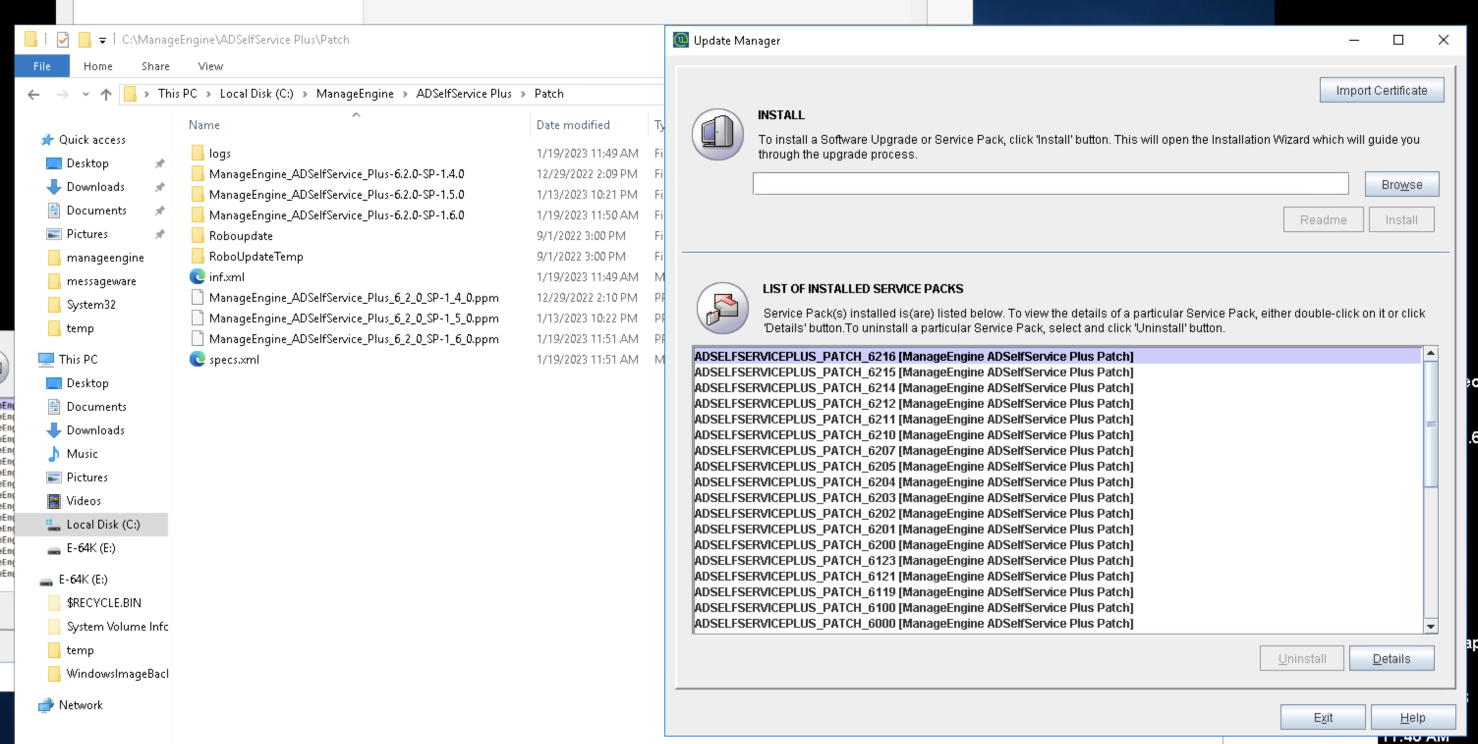 Cleaning up Patch Folder