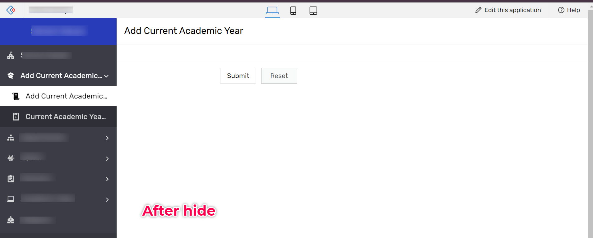 Hide/Show and Custom function in Creator