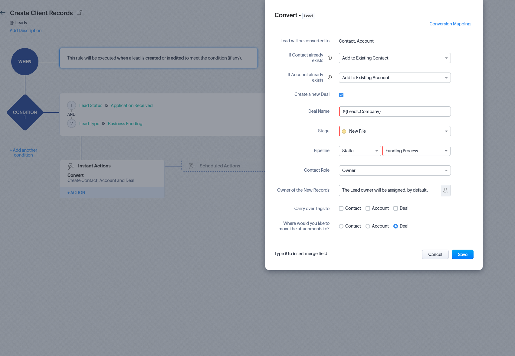 Attachments Disappearing After Workflow Rule Conversion